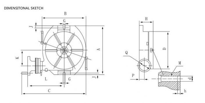 Rotary table for milling machine - machine tool accessories - TSINFA